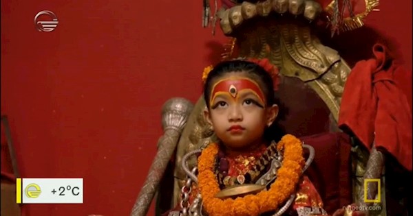 ინდური ღმერთი ტალე-ჯუ 6 წლის გოგონას სახით