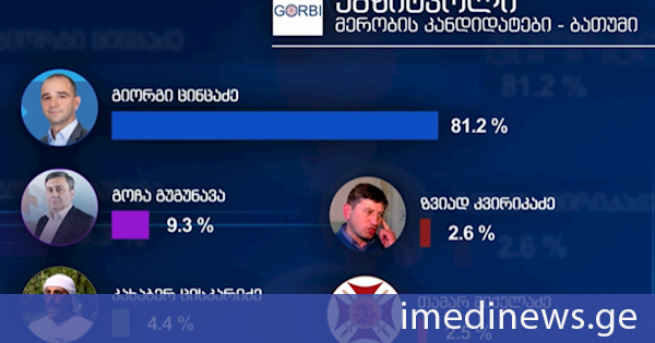 GORBI: ბათუმის მერის არჩევნებში „ქართული ოცნების“ კანდიდატმა გიორგი ...